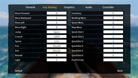 Is The Light On The Key Binding Menu Was For The Head Lamp Bcs If It