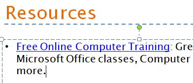 PowerPoint Hyperlinks And Action Buttons