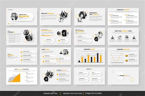 Premium Vector Vector Business Powerpoint Presentation Slides Template Design Minimalist