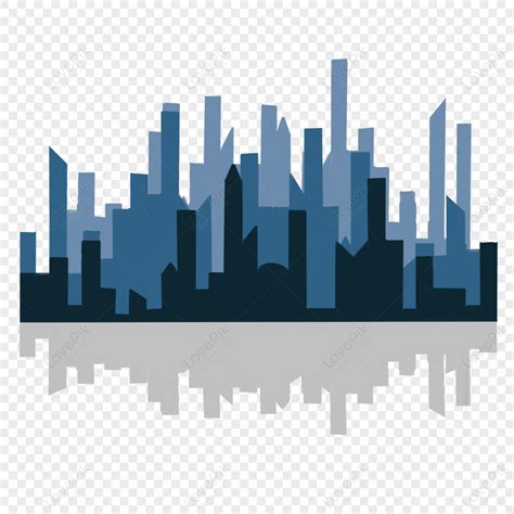 해안 도시의 스카이 라인 물 일러스트마천루지평선 Png 일러스트 무료 다운로드 Lovepik
