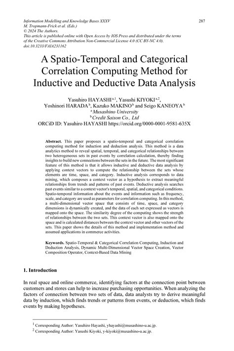 Pdf A Spatio Temporal And Categorical Correlation Computing Method