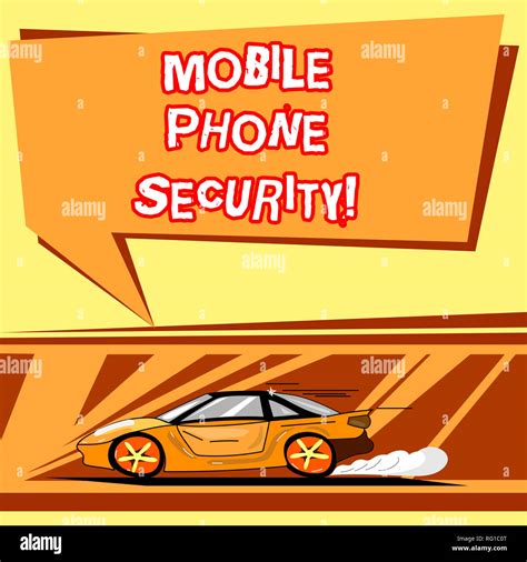 Handwriting Text Writing Mobile Phone Security Concept Meaning Secure Data On Mobile Devices