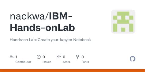 Github Nackwa Ibm Hands Onlab Hands On Lab Create Your Jupyter Notebook