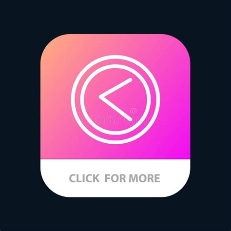 Arrow Interface Left User Mobile App Button Android And Ios Line