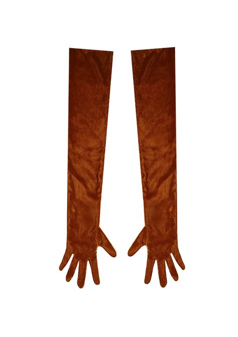 Brown Velvet Gloves Mrs Keepa