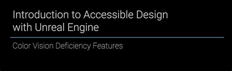 Unreal Color Vision Deficiency Features