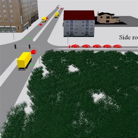 An Illustration Of The Layout Used For The Basic Intersection Download Scientific Diagram