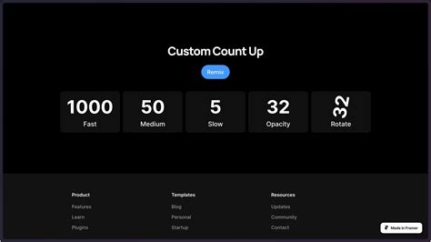 Framer City Custom Count Up Nabeel 1 Framer Resource Site 600