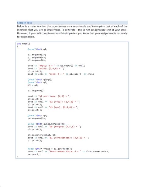 CMPT 225 Assignment 2 Queue You Are To Implement Chegg