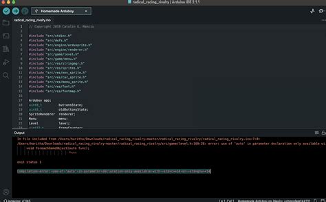 Error Compiling Help And Information Arduboy