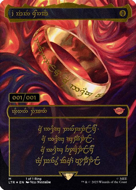The One Ring · The Lord Of The Rings Tales Of Middle Earth Ltr 0 · Scryfall Magic The