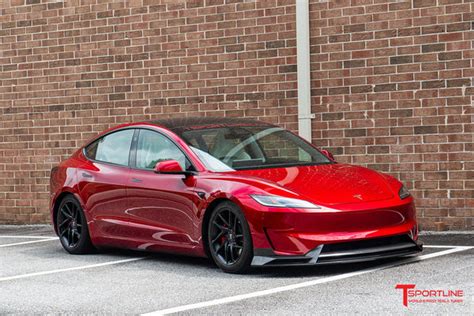 Tesla Model 3 Highland With 18 Tsh Directional Wheels T Sportline