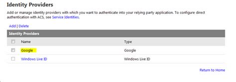 Windows Azure Appfabric Access Control Service Portal