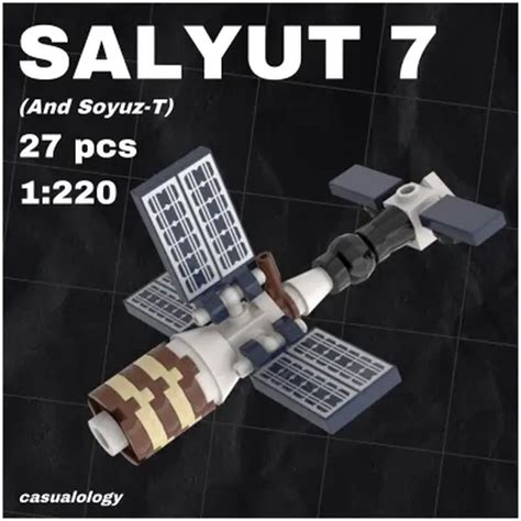 Lego Moc Salyut 7 And Soyuz T ~1220 By Casualology Rebrickable