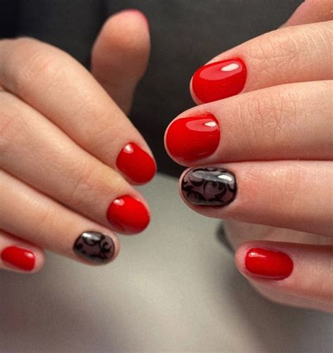 Сочетание черного и красного всегда красиво и ярко Работа мастера Марии Запись по тел 8 910