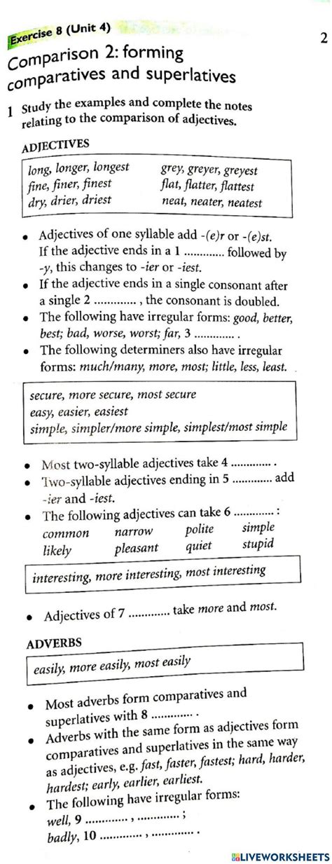 Interpreting Data Activity Live Worksheets