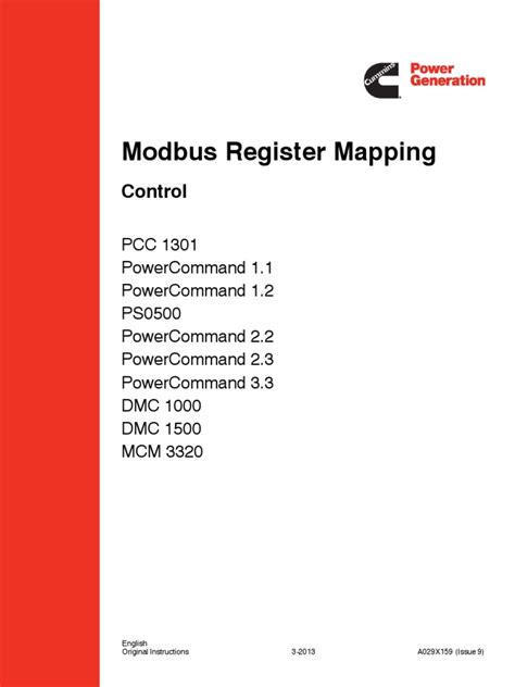 Modbus Mapping Pdf Fires Fuels