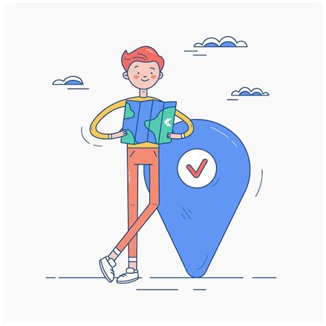 Premium Vector Illustration Of A Person With Map Pointer
