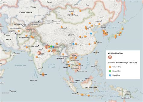 Buddhism World Map