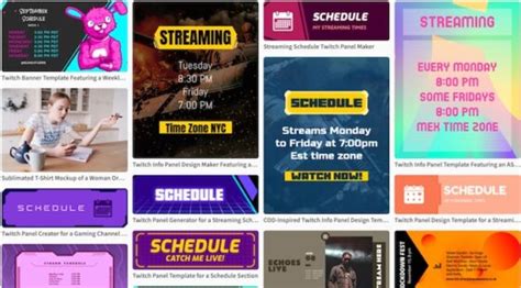 Best Stream Schedule Makers Tools Free Paid Design Hub