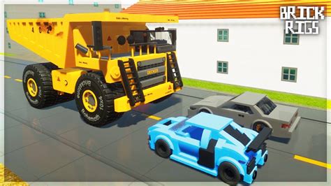 ОГРОМНЫЙ БЕЛАЗ УНИЧТОЖАЕТ ЛЕГО ТАЧКИ | BRICK RIGS ЭКСПЕРИМЕНТ - YouTube