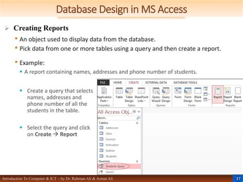 Chapter Databases Chapter In Introduction To Computer Pptx PPTX Databases Computer