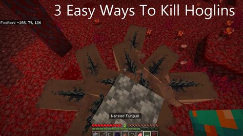 Minecraft Hoglins 3 Easy Ways To Kill Java And Bedrock Youtube