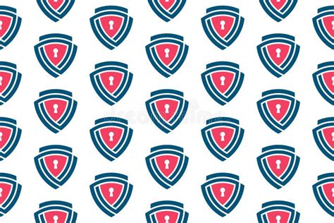 Cyber Security Seamless Pattern Design Vector Pattern Template Repeating Geometric Pattern