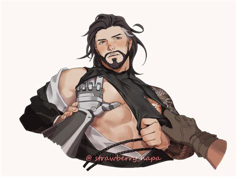 Hanzo And Cassidy Overwatch And More Drawn By Strawberry Napa Danbooru