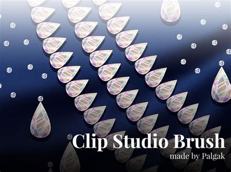 물방울 라인스톤 브러쉬 픽셀플러스