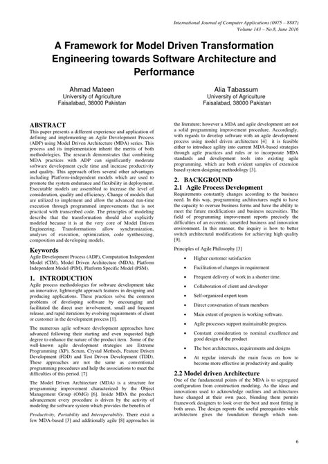 Pdf A Framework For Model Driven Transformation Engineering Towards Software Architecture And