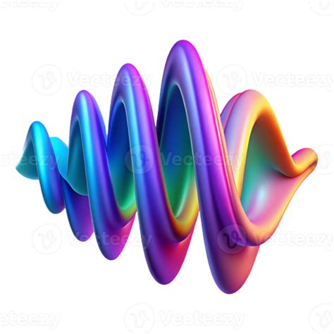 Magnificent Vintage A Visualization Of Sound Waves Using Vibrant Colors And Flowing Lines With