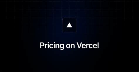 Pricing On Vercel
