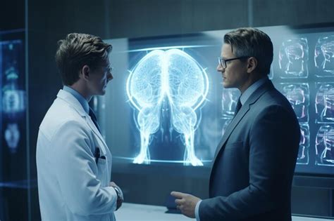 Premium Photo Neurologist Discussing Treatment Plans With A Generative Ai