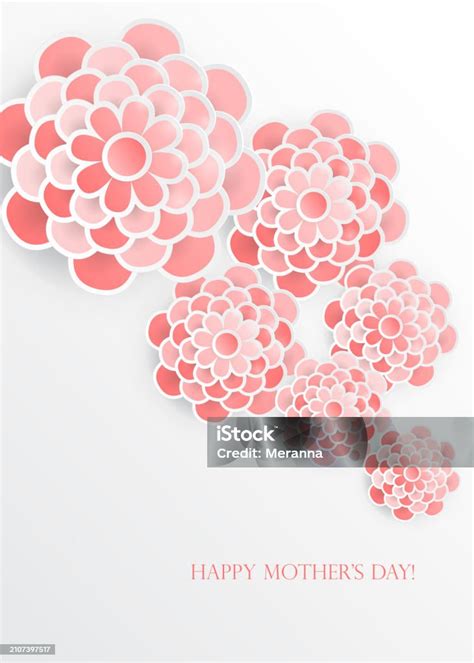 3d 종이 꽃과 우아한 꽃 배경입니다 봄 꽃 인사말 카드입니다 3월 8일 어머니의 날을 축하합니다 벡터 일러스트 레이 션 3월에 대한 스톡 벡터 아트 및 기타 이미지