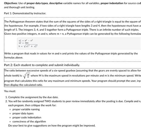 Solved Objectives Use Of Proper Data Types Descriptive