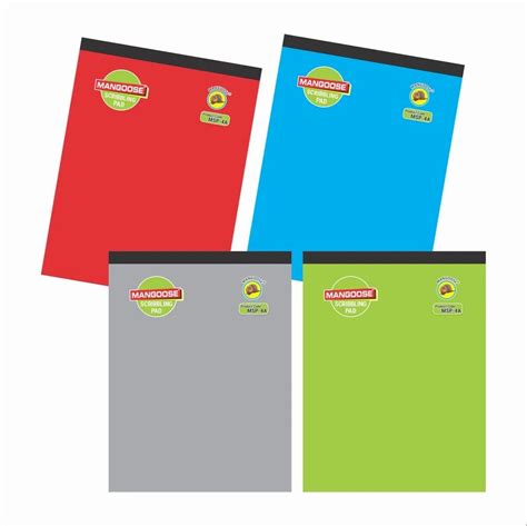Laminated Paper Cover Perfect Bound No4 Scribbling Pad 80 Sheet At