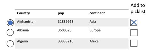 two types of row selection for data table dash python plotly