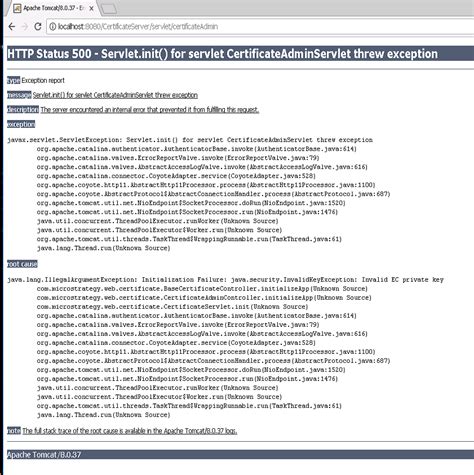 Kb439261certificate Cannot Be Generated Due To An Error Invalid Ec Private Key