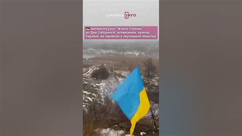 Активісти руху Жовта Стрічка до Дня Соборності встановили прапор України в окупованій Макіївці