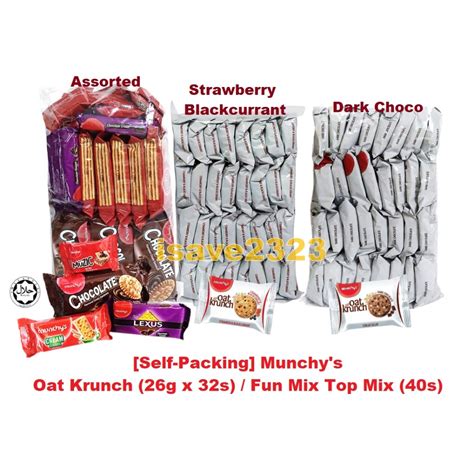 Self Packing Munchys Fun Mix Top Mix Assorted Biscuits 40s Oat