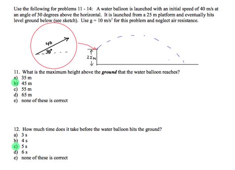 Solved Explaination And Reasoning To Projectile Motion Chegg Com