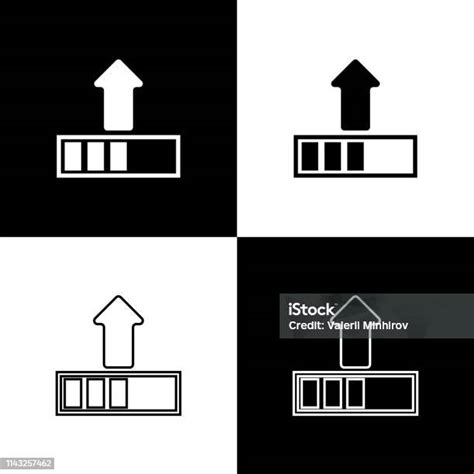 將 載入 圖示隔離在黑白背景上正在上傳進度條圖示線條輪廓和線性圖示向量插圖向量圖形及更多上流社會圖片 上流社會 下載 互聯網 Istock