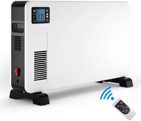 Space Heater 1000w Electric Convector Heater With Wheels Freestanding Wall Mounted Smart