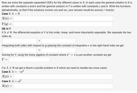 Solved 1 Point Is Typed As Lambda A As Alpha The Pde