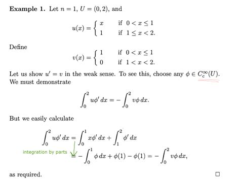 Partial Differential Equations Evans Chapter 5 Example 1