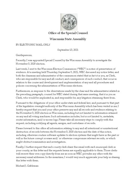 Preservation Letter Download Free Pdf Government Justice