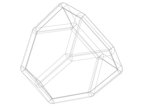 Wireframe Shape Truncated Tetrahedron 3d Model Turbosquid 2176037
