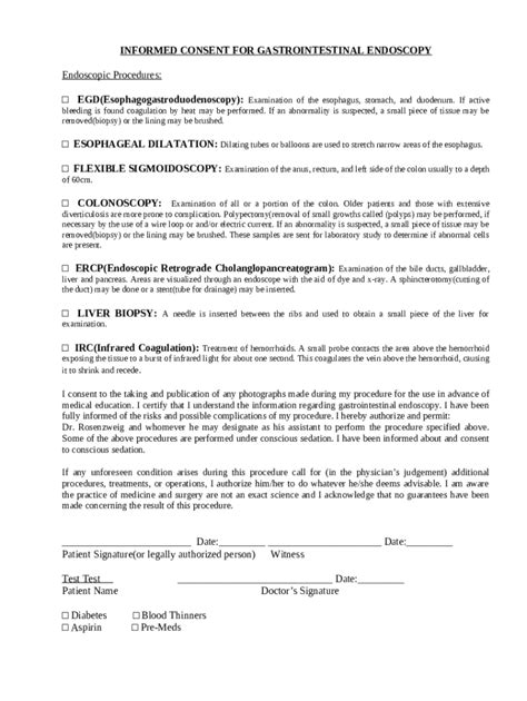 Upper Endoscopy Egd Ined Consent I Doc Template Pdffiller