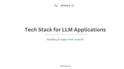 Building An Ideal Tech Stack For Llm Applications From Scratch